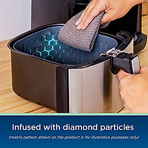 Oster DiamondForce Nonstick XL 5 Quart Digital Air Fryer, 8 Functions with Digital Touchscreen