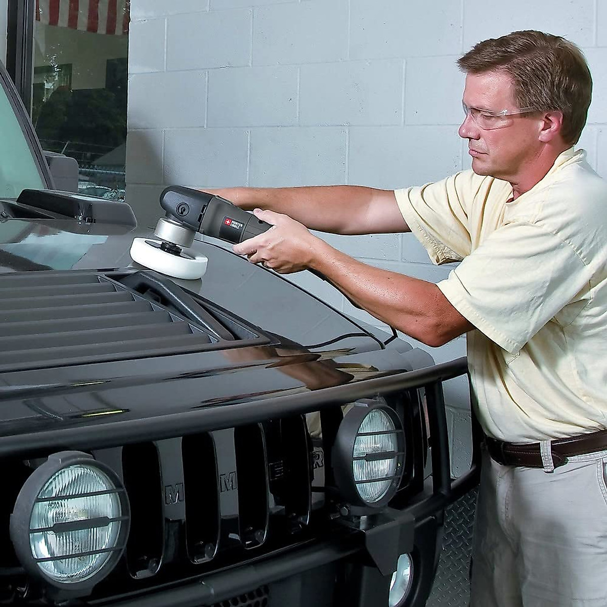 PORTER-CABLE Car Polisher and Buffer, 6-Inch, Orbital, Variable Speed (7424XP)