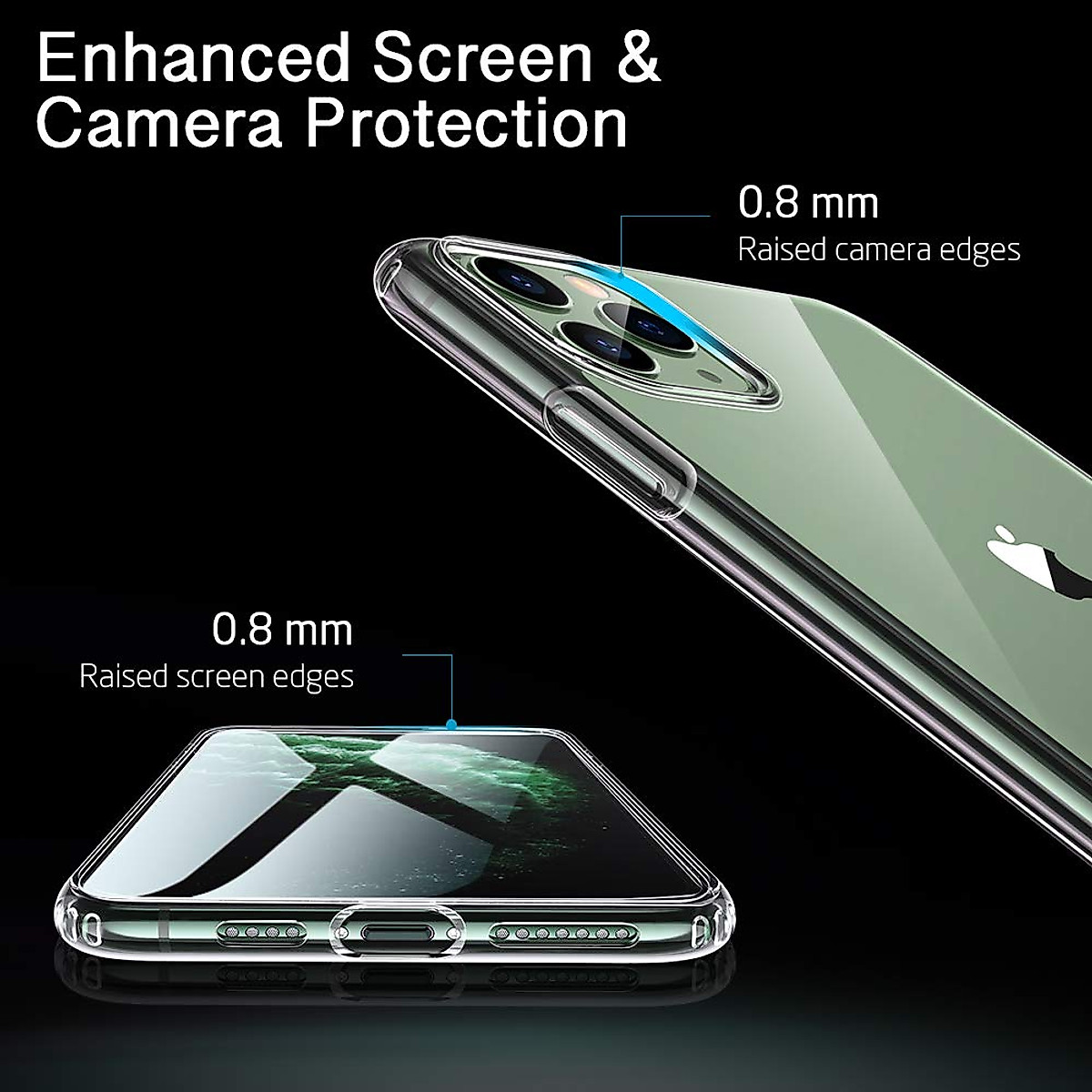 ESR Essential Zero Designed for iPhone 11 Pro Case, Slim Clear Soft TPU, Flexible Silicone Cover for iPhone 11 Pro 5.8-Inch (2019), Clear
