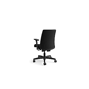 HON It105cu10 Ignition Series Fabric Low-Back Task Chair, Supports 300 Lbs, Black Seat-Back-Base