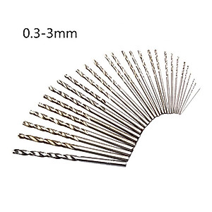 10PCS Mini Micro HSS Spiral Twist Drill Bit Drilling Tool,0.5mm