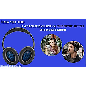 Replacement Headband Cushion pad for Bose Quiet Comfort 2 (QC2) and Quiet Comfort 15(QC15) Headphones