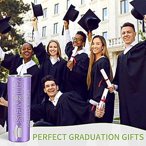Personalized Graduation Tumbler Graduation Gifts for Her Him Custom Senior 2025 Tumbler with Name Class of 2025 Gift Senior 2025 Tumbler with Lids and Straws Senior Night Gifts 20 oz Insulated Cup