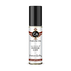 CA Perfume Impression of Intense Cafe For Women & Men Replica Fragrance Body Oil Dupes Alcohol-Free Essential Aromatherapy Sample Travel Size Concentrated Long Lasting Attar Roll-On 0.3 Fl Oz/10ml