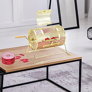 Trademark Poker Raffle Drum, Small Gold