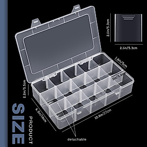 XUZC Snackle Box Container, Adjustable Divided Snack Box Serving Tray with Lid, Reusable 15 Compartments Snack Tray, Charcuterie Travel Snack Boxes for Kids, School, Picnic,Road Trip