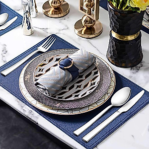 LIANYU 45-Piece Silverware Set with Serving Utensils, Stainless Steel Square Flatware Cutlery Set for 8, Eating Utensils Tableware Set, Mirror Finish