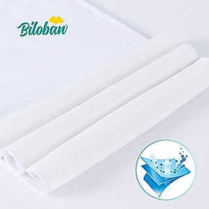 3 Count Changing Pad Liner, Waterproof 28" X 15", Cotton Flannel (Solid Improved Thickness) / Bassinet Sheets, 2 Pack, 100% Jersey Knit Cotton