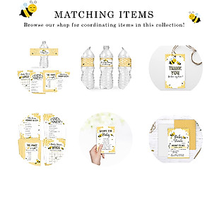 Bee Baby Shower Don't Say Baby Clothespin Game Neutral for Boy or Girl