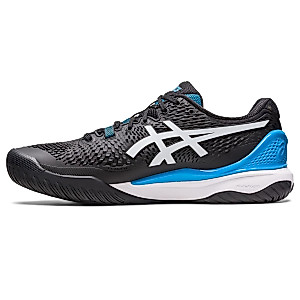 ASICS Men's Gel-Resolution 9 Tennis Shoes, 8, Black/White