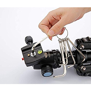 Lamdo Allen Wrench Hex Key Set -Set Sizes 1.5-6mm - Pure steel (8 WRENCHES - INDUSTRIAL GRADE) (silver)