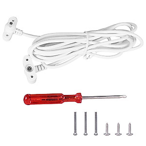 8.2ft Weatherproof DC Extension Cord for Ring Spotlight Cam Battery Solar Panel for Maximum Sunlight Exposure