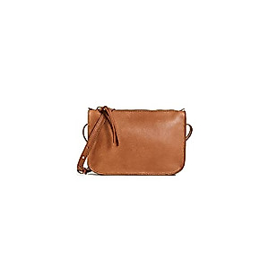 Madewell Women's The Simple Crossbody Bag, English Saddle, Tan, Brown, One Size