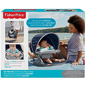 Fisher-Price GNG37 On The Go Sit Me Up Floor Seat, Citron Wedges