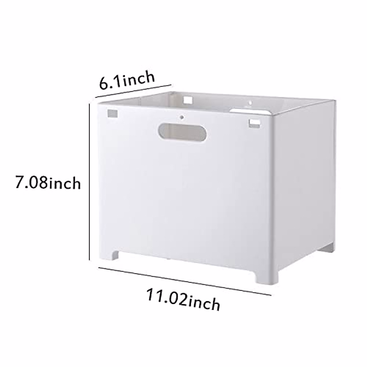 Collapsible Laundry Basket, BESUNTEK Wall Mounted Waterproof Laundry Hamper Washing Bin Clothes Bag with Handles, Space saving, for Bathroom, Bedroom, Room, Closet & Car