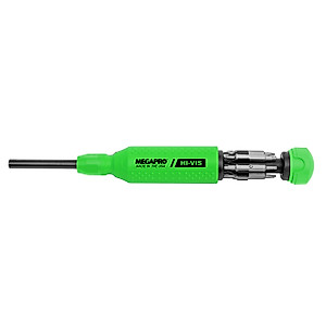 Megapro Hi Vis Original Multi Bit Screwdriver 15 in 1 High Visibility Green USA 151HVG