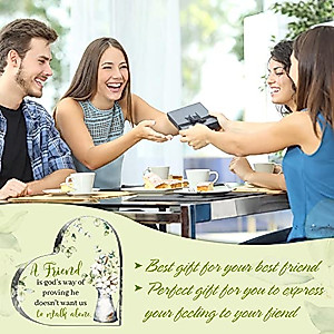 Christian Gifts for Friends Women Religious Gifts Birthday Friendship Gifts for Friend Inspirational Friend Gifts for Women Friend Glass Crystal Table Centerpieces Decor (Kapok Style)