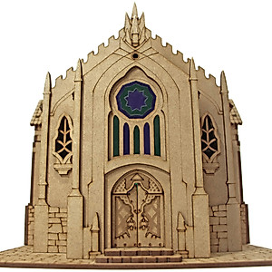 Temple Church D&D Wooden Laser Cut Buildings Fantasy Terrain 25mm 32mm 28mm Miniatures for Dungeons and Dragons, Pathfinder & Other Tabletop RPG