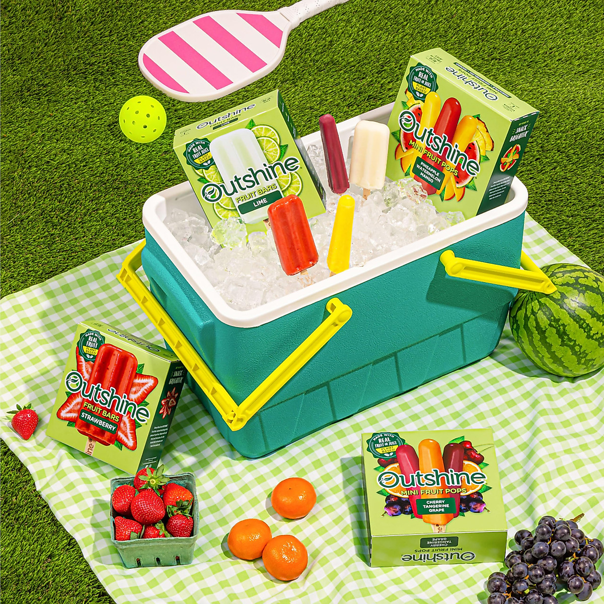 Outshine Fruit Bars Cherry, Tangerine & Grape, 18 Fl Oz