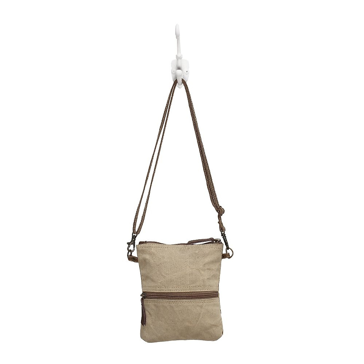 Myra Bag womens Flying Bird Upcycled Canvas Crossbody Bag S-0886