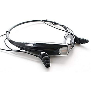 Zotech 20 Pcs Triple Flange Ear Tips Silicone Replacement Ear Buds Tips (Black)