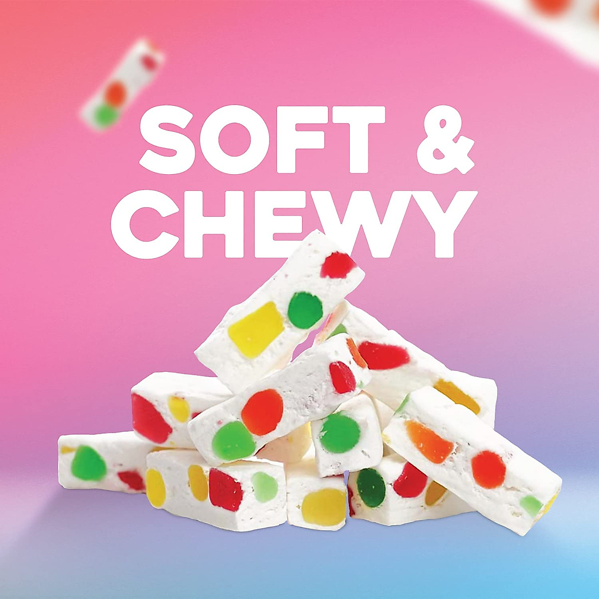 Golden Bonbon Italian Jujube Nougat Candy, Soft and Chewy With Fruity Jelly Beans Original Recipe (2.2 Lb, Original)