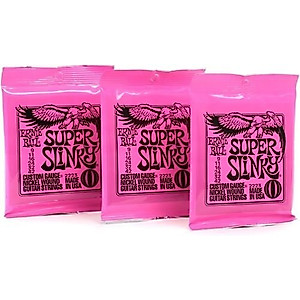 Ernie Ball 2223 Super Slinky Nickel Wound Set Electric Guitar Strings - 3 PACK