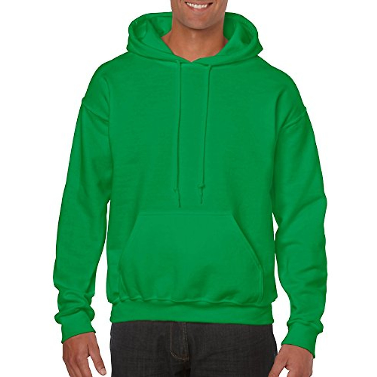 Gildan Blank Hoodie - Hooded Sweatshirt - Unisex Style 18500 Adult Pullover Irish Green