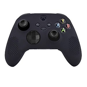 X Series X Controller Skin,Hikfly Controller Cover Compatible with Xbox Series X/S Controller Grips Case Non-Slip Studded Silicone Controller Cover with 4pcs Thumb Grips Caps(Red)