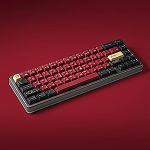 DROP + Redsuns GMK Red Samurai Keycap Set for 65% Keyboards - Compatible with Cherry MX Switches and Clones (65% 75-Key Kit)