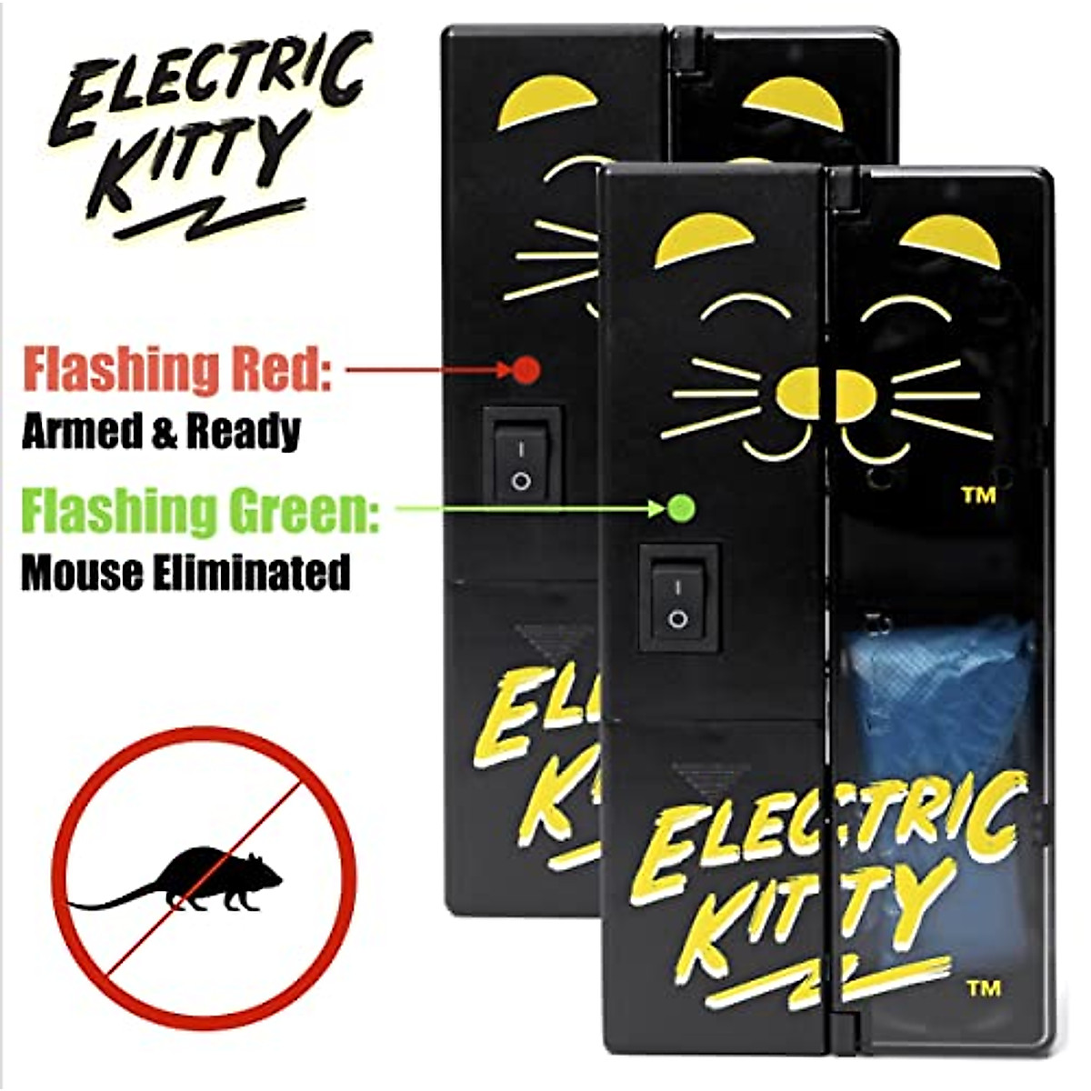 Electric Kitty Electronic Mouse Trap Indoor Outdoor Zapper Traps Mice Rodent Eliminator