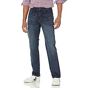Amazon Essentials Men's Athletic-Fit Stretch Jeans - Dark Wash, 33W x 32L