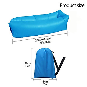 HBKOLEP Inflatable sofa outdoor lazy sofa bed manufacturer portable beach sleeping bag folding single air sofa cushion