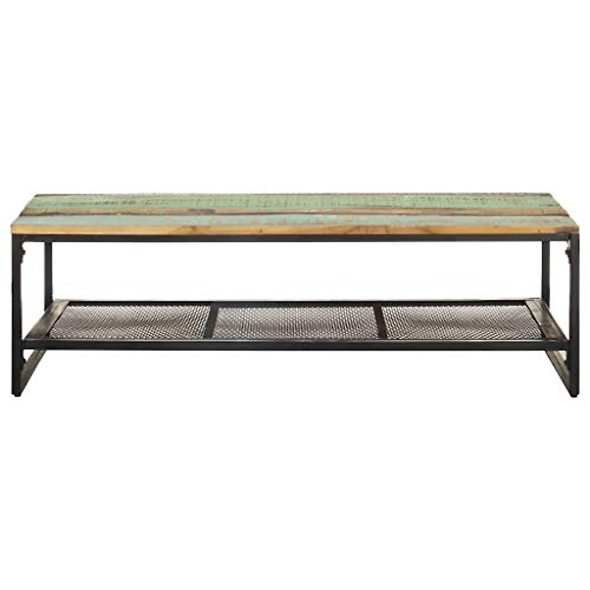 QJBSAVVA Coffee Table 43.3"x23.6"x13.8" Solid Reclaimed Wood,Bedside Tables Side Tables End Tables Entrance Tables Suitable for Meeting Rooms, Reception Rooms, Offices