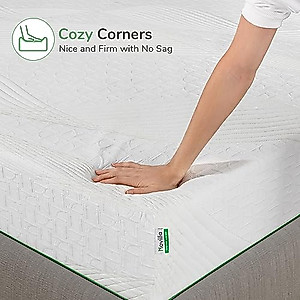 Novilla Queen Mattress, Memory Foam Mattress Queen Size 6 Inch, Cooling Queen Size Mattress in a Box for Back Pain Relief, Medium Firm Mattress with Edge Support & Motion Isolation, Ataraxia