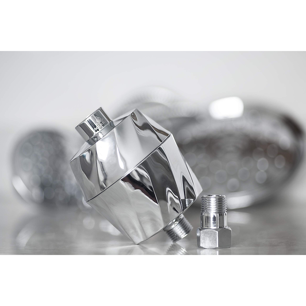 HD Revitalizing Shower Filter - AQUABLISS Latest High Output Filtration. 2x Vitamin C, Minerals for Luscious Hair, Skin & Nails - KDF/CS/VC for Less Harsh Chemicals, Chlorine, Sediment, Metals - SF400