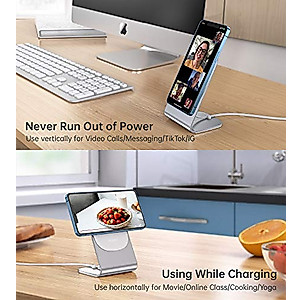 Magnetic Wireless Charger for iPhone 14/13/12 - Mag Charger+20W USB C Adapter, Convertible Fast Wireless Charging Stand/Pad with 5ft USB-C Cable for iPhone 14/13/12 Pro Max Plus Mini,Mag-Safe Charger