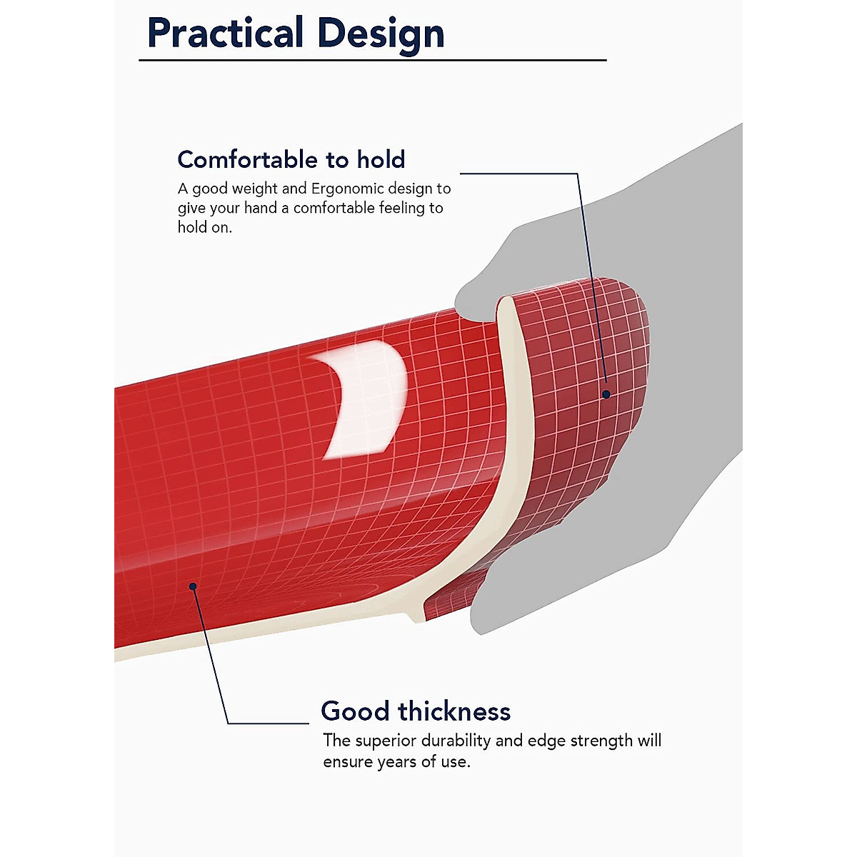 LE TAUCI Pasta Bowls 45 Oz+ Soup Bowls with Handles 28 Oz, Red