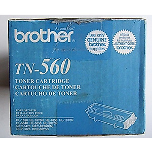 Brother TN560 High-Yield Toner Cartridge, Black - in Retail Packaging