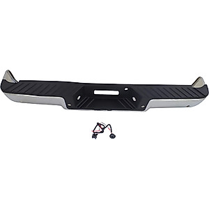 Garage-Pro Step Bumper Compatible with 2004-2006 Ford F-150, Fits 2006 Lincoln Mark LT Steel, Chrome, Hitch Style, with Rear Object Sensor Holes, (F-150, To 8-8-05/Mark LT, To 8-7-05), Styleside