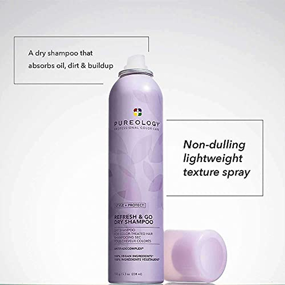 Pureology Style + Protect Refresh & Go Dry Shampoo | For Oily, Color-Treated Hair | Volumizing & Protective Dry Shampoo | Silicone-Free | Vegan | Updated Packaging | 5.3 Oz. |