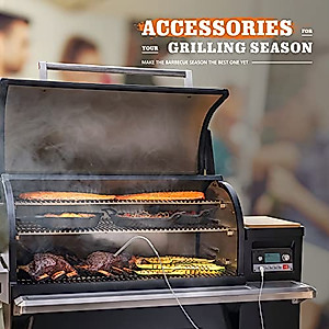 Replacement Waterproof Meat Probe 2pc Compatible with Traeger BBQ Grills, 3.5 mm Plug Meat BBQ Digital Thermostat Probes,Set of 2