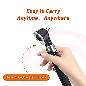 Scian Otoscope - Ear Scope with Light, Ear Infection Detector, Pocket Ear Checker Kit with 3X Magnify Lens & 8 Speculum Tips for Kids,Elders,Dogs,Home Use (Purple)