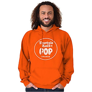Brisco Brands Tootsie Roll Pop Orange Flavor Hoodie Sweatshirt Women Men