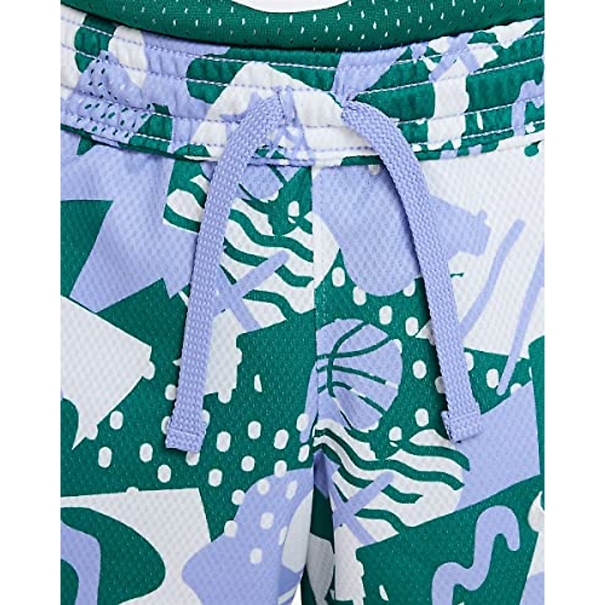 Nike Big Boys' Dri-FIT Elite Basketball Shorts (Large, Light Thistle/Malachite/White)