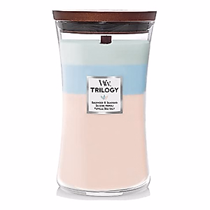 WoodWick Large Hourglass Candle, Oceanic Trilogy, 21.5 oz.