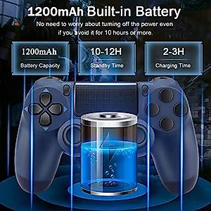 TOPAD Blind Box Wireless Game Controller Compatible for PS4 with Enhanced pa4 Remote Joystick/Audio/Touch pad/Dual Vibration,Compatible with Playstation 4/Slim/Pro Console,for Christmas Birthday Gift