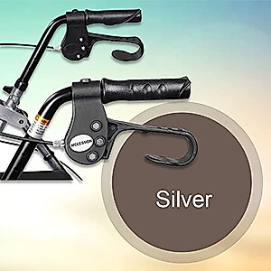 McKesson Rollator Walker with Seat and Wheels, Lightweight, Aluminum, 300 lbs Weight Capacity, Silver, 1 Count