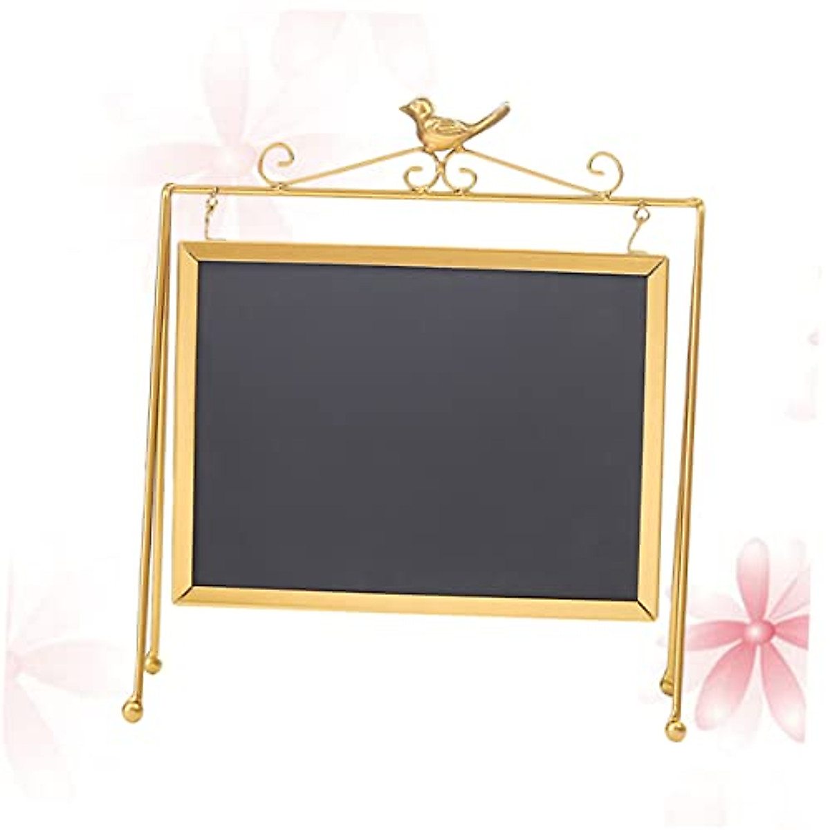 STOBOK Wedding Decor Black Chalkboard Black Decor Small Chalkboard Sidewalk Blackboard Message Board Sign Store Blackboard Table Blackboard Coffee Shop Blackboard The Sign Decorate Bamboo