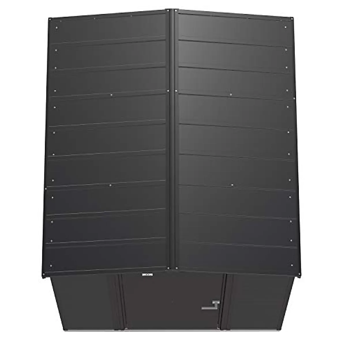 Arrow Select 6' x 7' Outdoor Lockable Steel Storage Shed Building, Charcoal